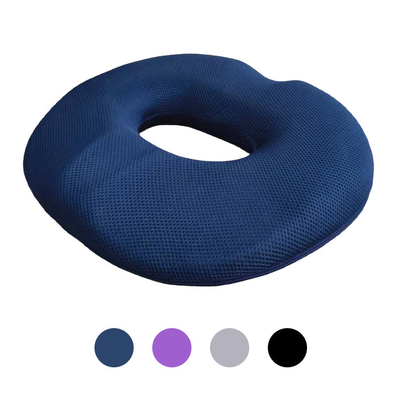 BMC Подушка с отверстием Кольцо круг от пролежней с эффектом памяти для осанки копчика против геморроя