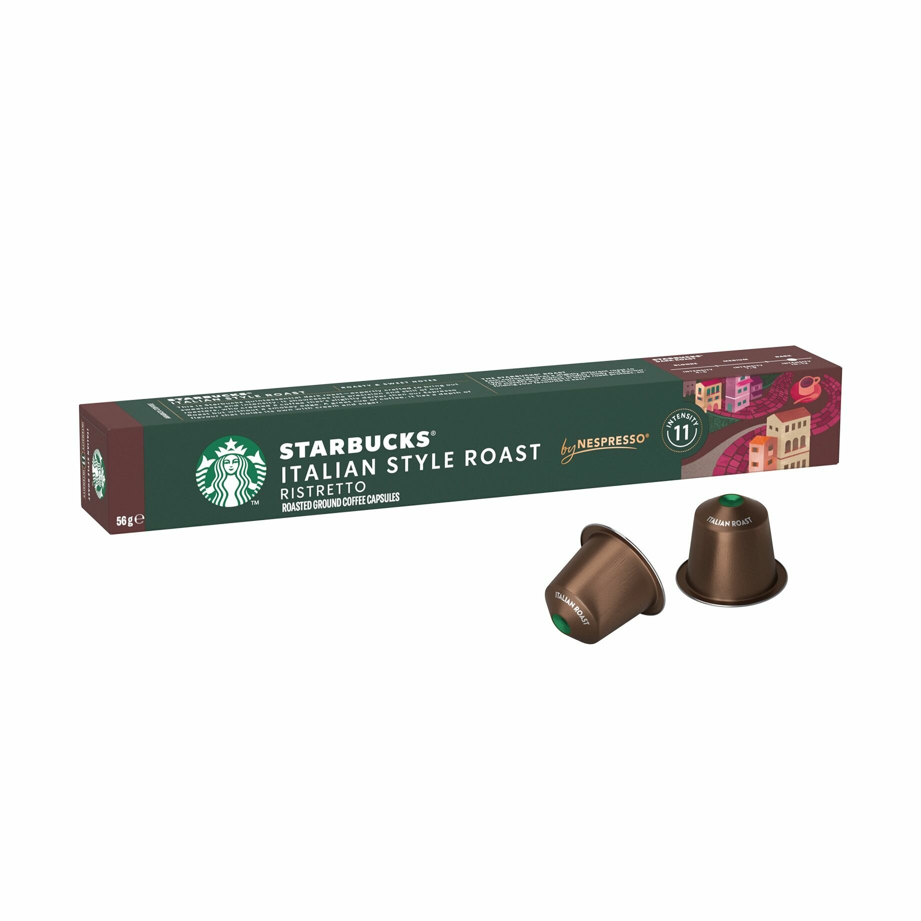 Кофе-капсулы Nespresso Original Starbucks Italian Style Roast Ristretto