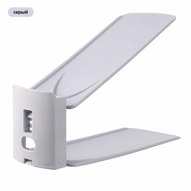 Органайзер для обуви с 3-уровневой регулировкой Двухъярусная подставка для тапочек и обуви в шкаф Вместительный органайзер для дома и общежития