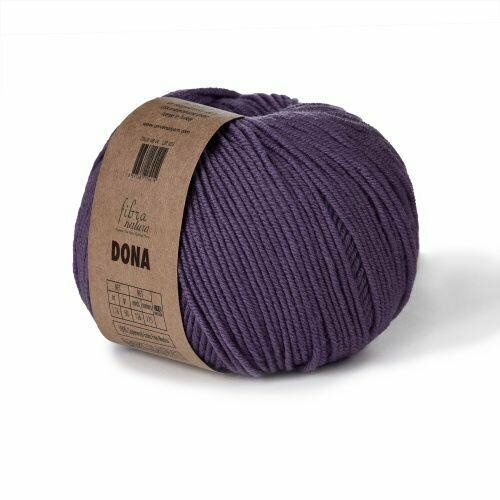 Пряжа Fibra Natura DONA 106-34 (5 мотков по 50г/115м) светло-фиолетовый