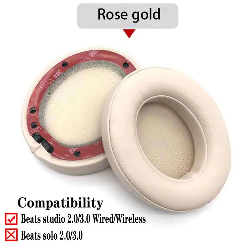 Сменные амбушюры для Beats Studio 2/3, rose gold