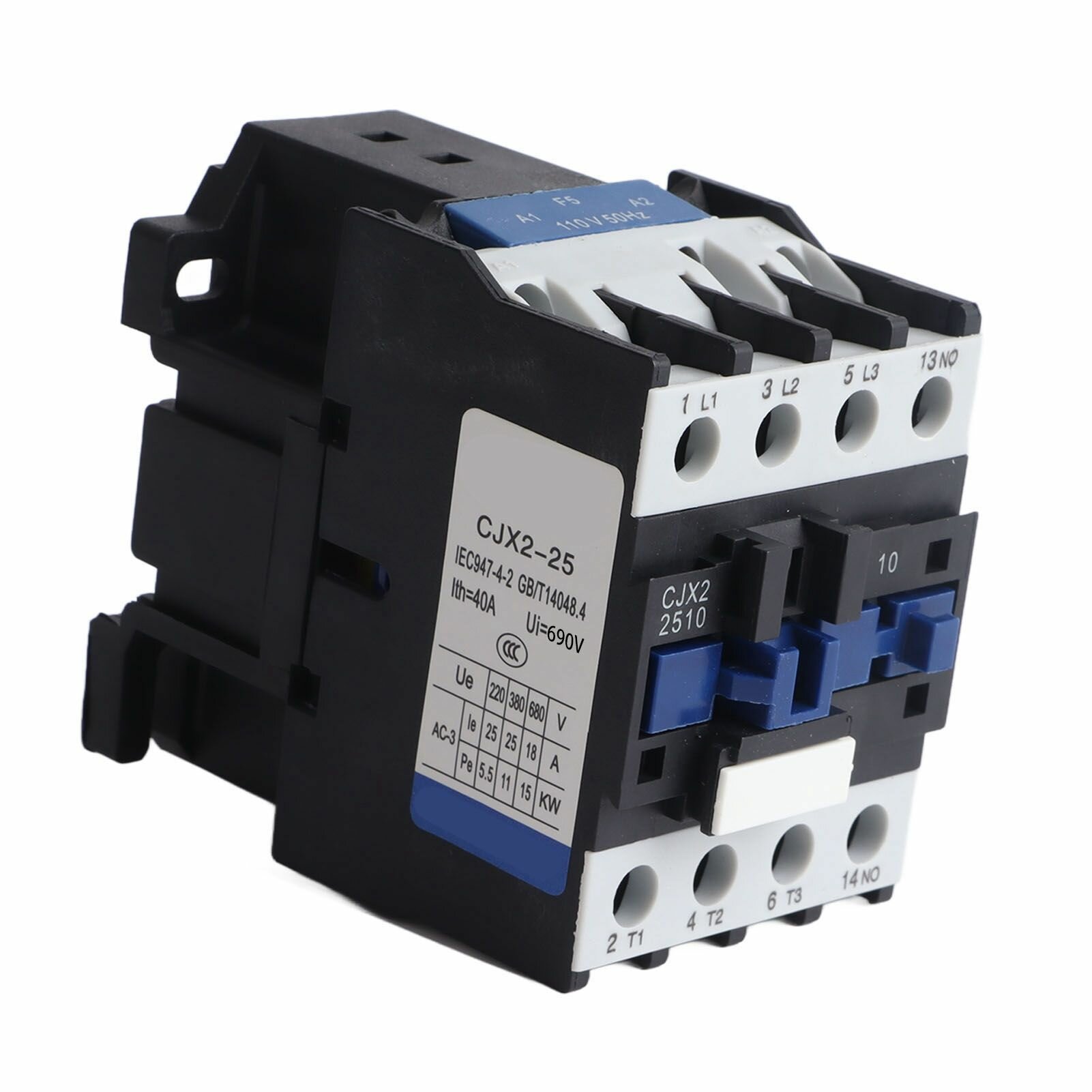 Контактор вакуумный 3P 25A, огнестойкий, быстродействующий, 110V