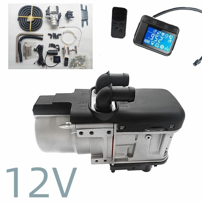 Автономный предпусковой подогреватель двигателя севермакс 5000-4 MINI, 12V бензин/дизель, с пультом ДУ