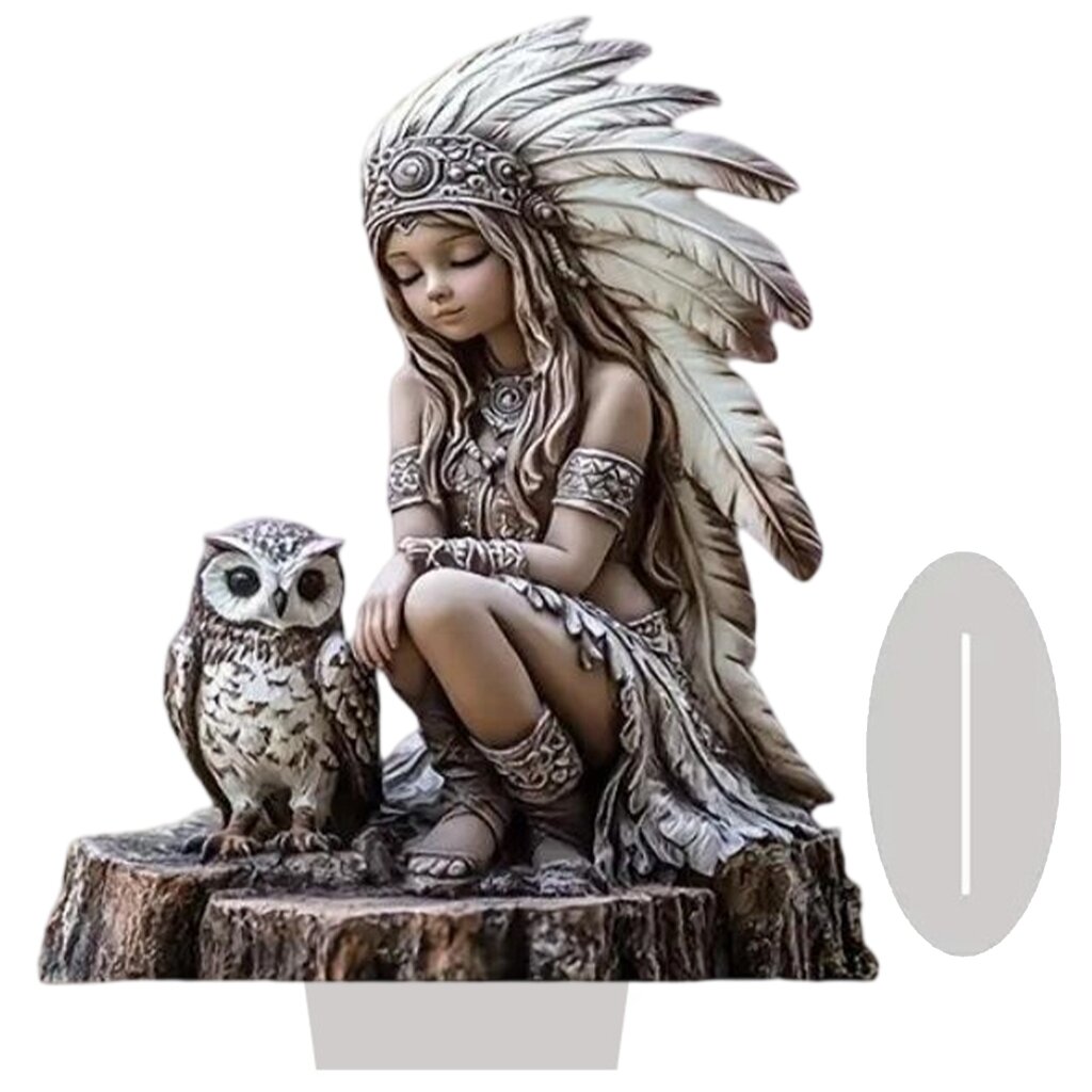 Акриловые статуэтки кроликов и ангелов, декоративные фигурки животных для стола