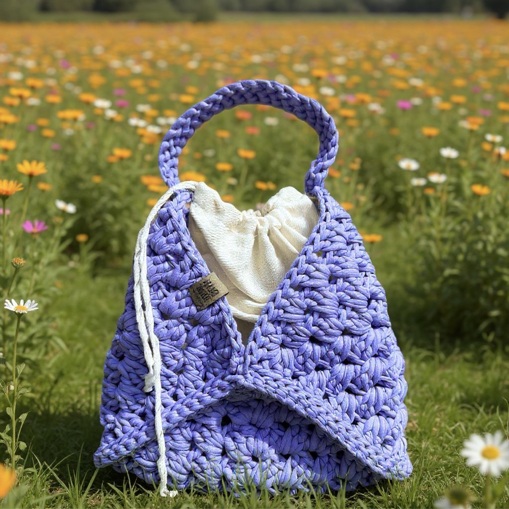 Сумка авоська  Лаванда