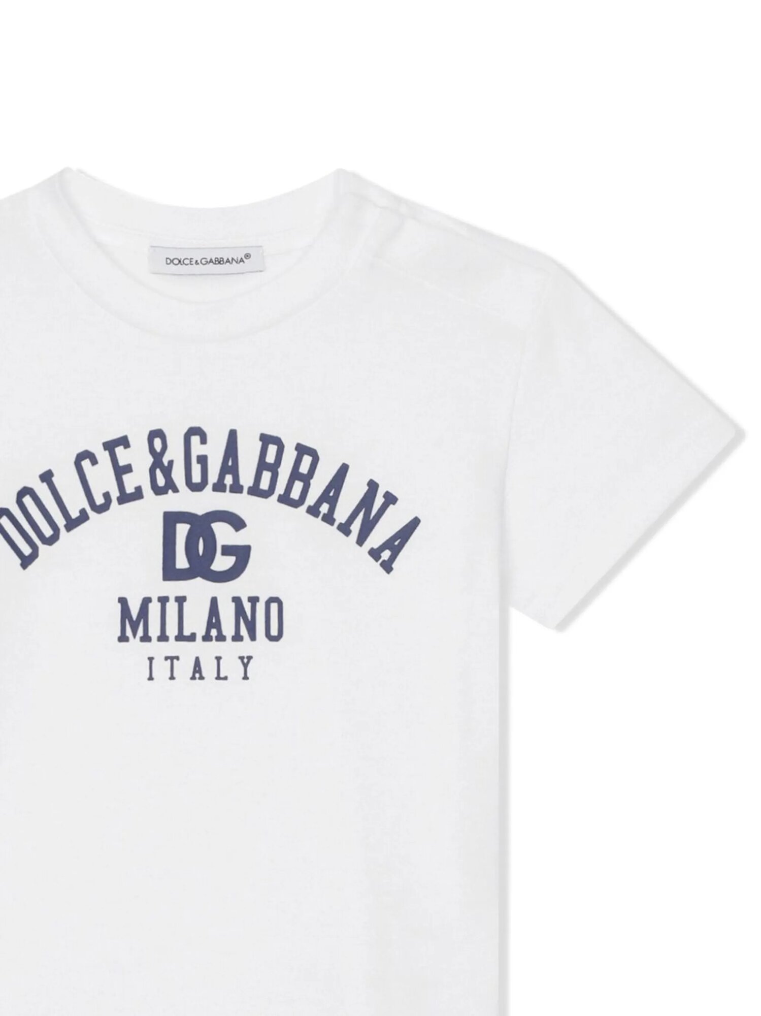 Футболка DOLCE & GABBANA, размер 74-80, бежевый/белый — фото 1