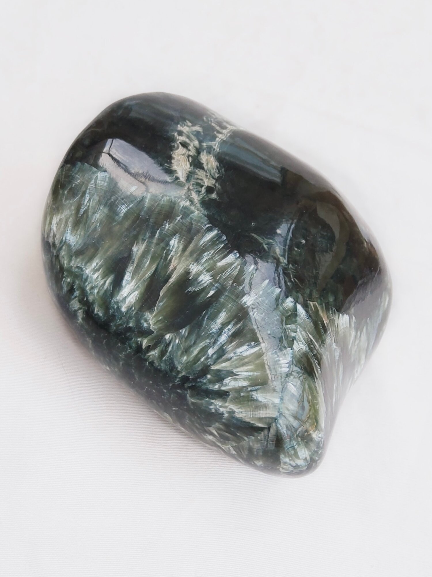 Клинохлор (серафинит) окатыши. Талисман. Амулет. Вес 285 гр