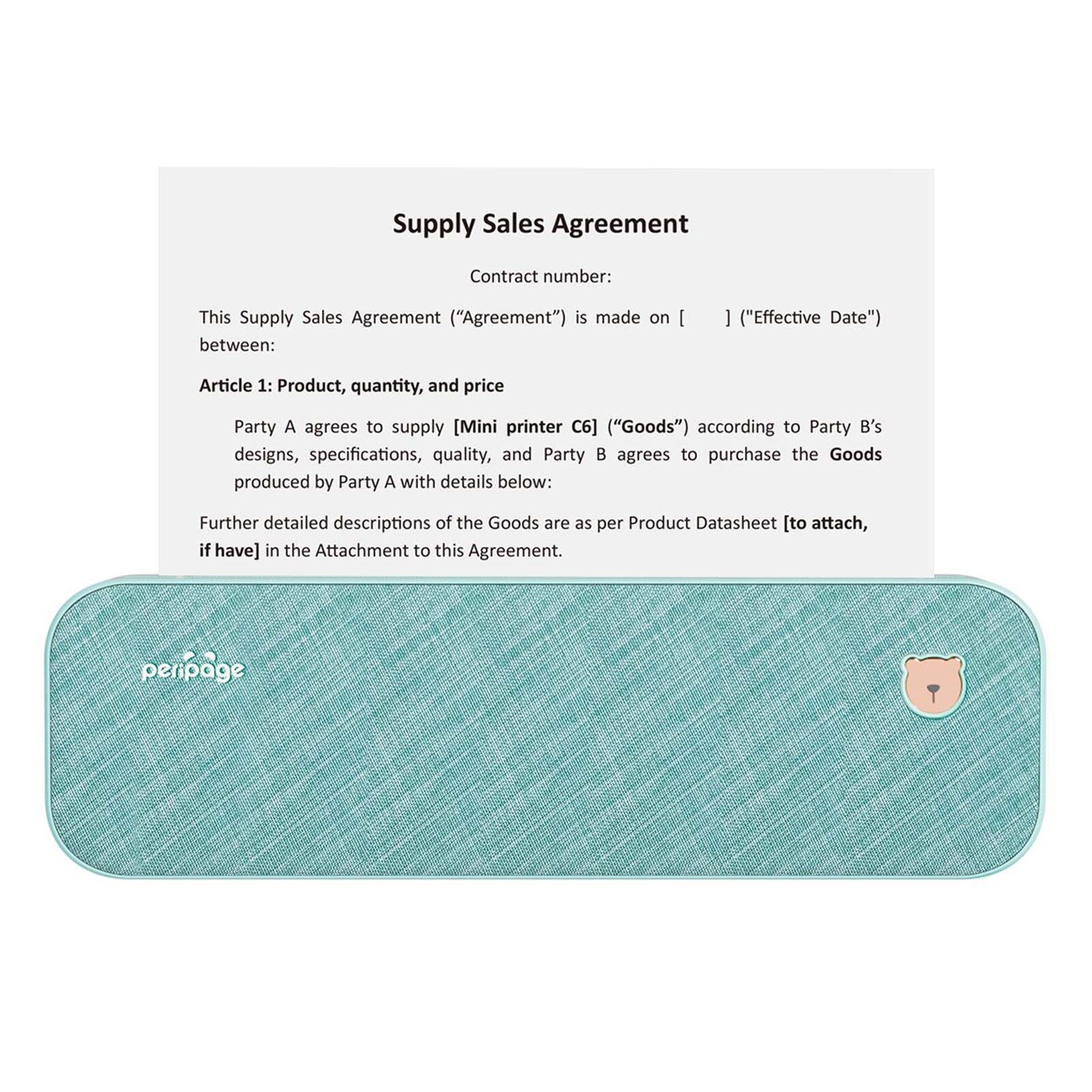 A4 Paper Printer Direct Thermal Transfer Wireless Mobile 216mm Mini Photo USB BT Connection with 1 Roll