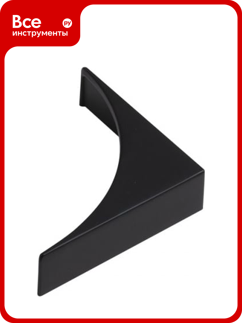 Ручка накладная MAKMART 74x74 мм, отделка черный матовый M8247.032. MATBLK, 74x74 мм