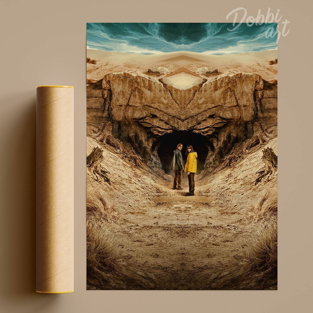 Постер Тьма 60х80 см без рамы/ Dark/ Плакат по сериалу, для интерьера, в подарок