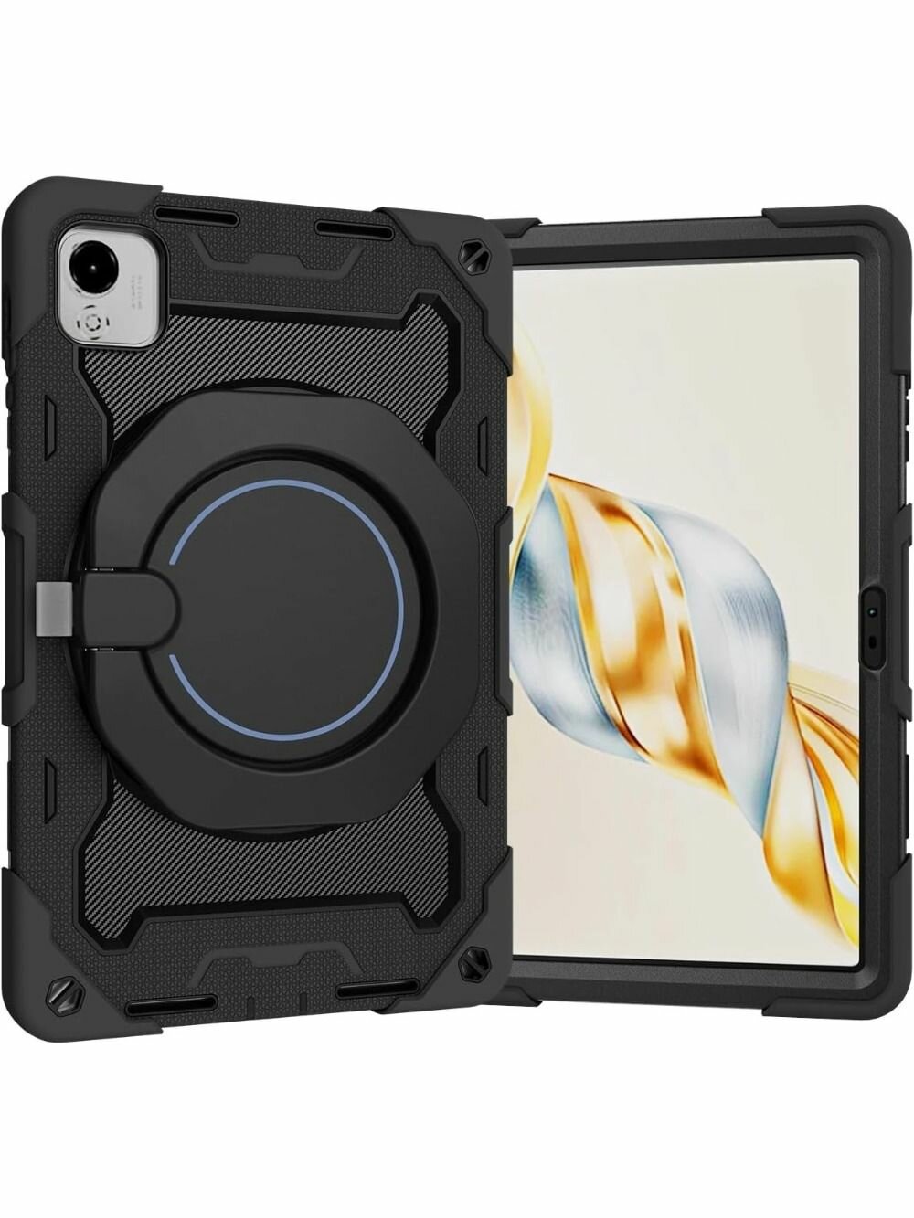 Honor Pad X9a11,5-дюймовый многоугольный кронштейн 2025 года выпуска, регулируемый поворот, защитный чехол для планшетного компьютера 3-в-1, защищающий от падения, с плечевым ремнем