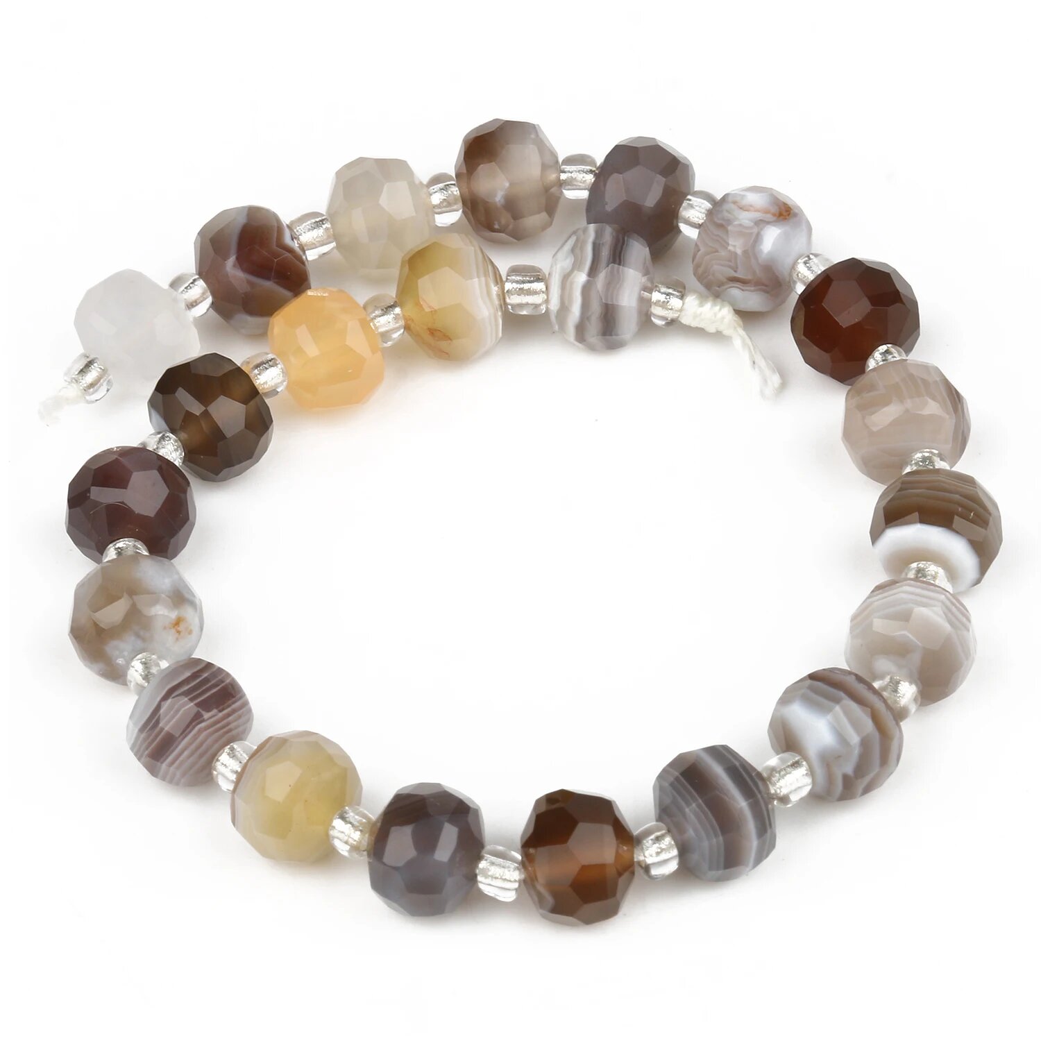 Натуральные гранатовые, цитриновые, турмалиновые бусины nociuciu 6x8 мм