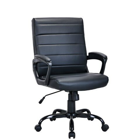 Кресло Brabix 532981 Win MG-353, кожзаменитель, разборное пятилучие, черное