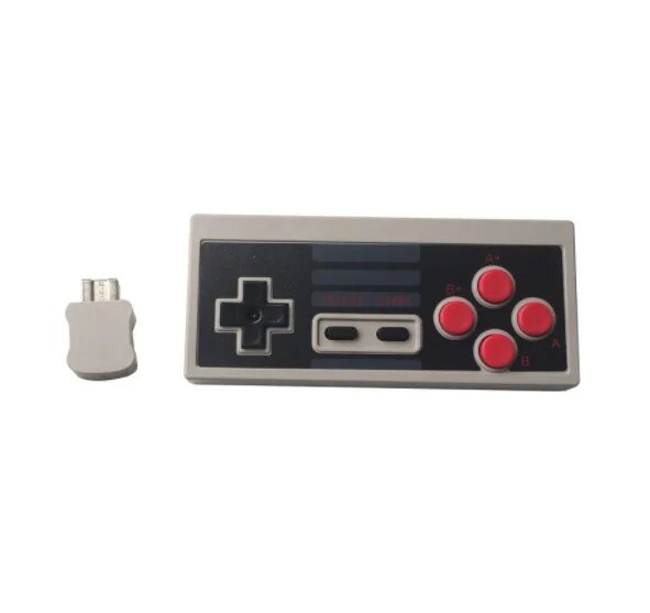Беспроводной контроллер NES + беспроводной приемник 2,4G, мини-игровой контроллер NES, беспроводной красный и белый беспроводной контроллер 2,4G