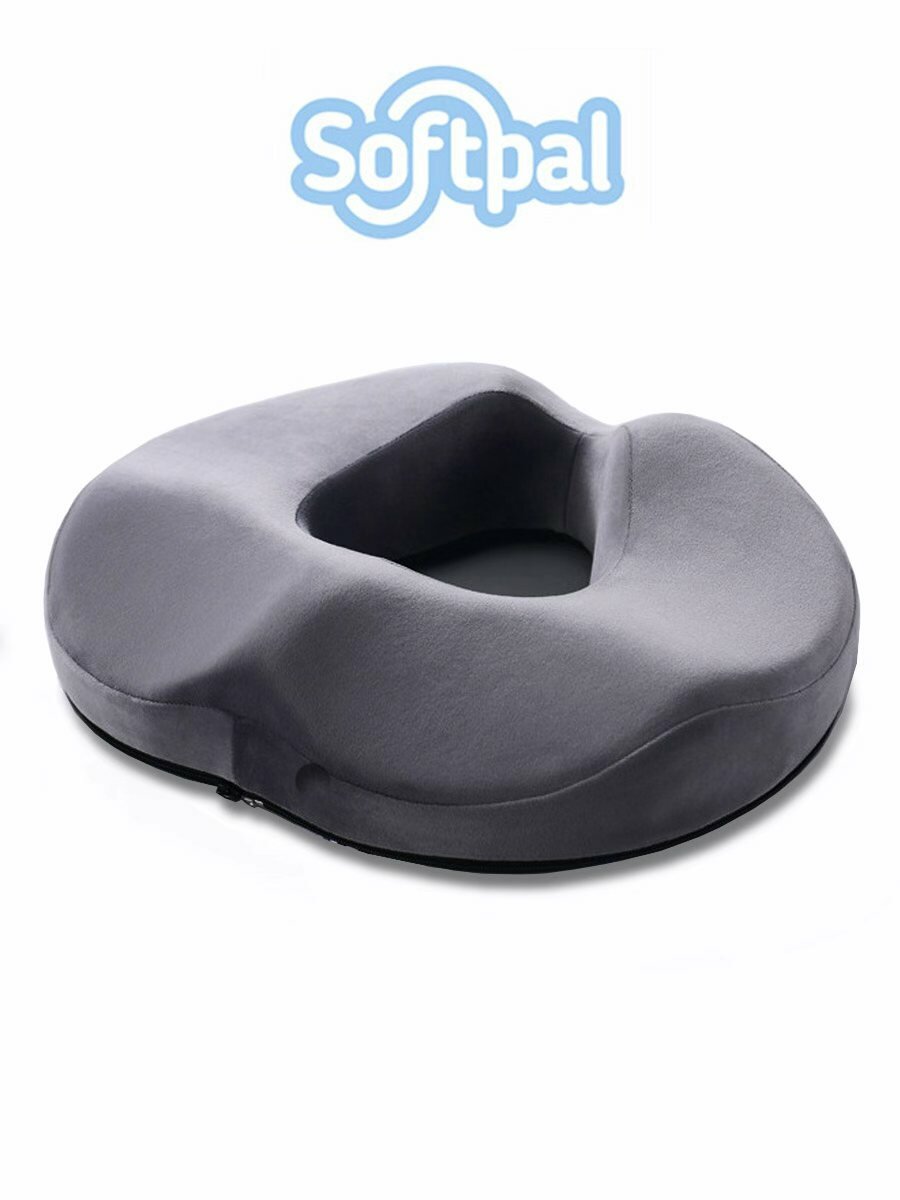 Подушка ортопедическая на кресло, стул с эффектом памяти, для беременных, для позвоночника и геморроя