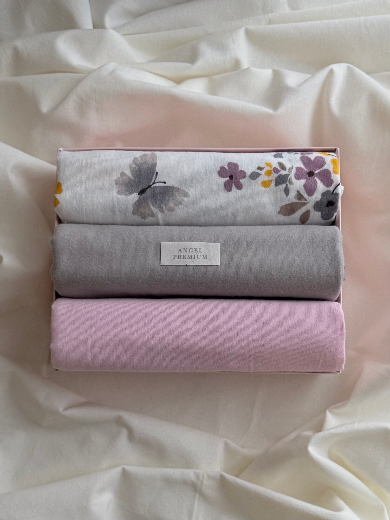Набор больших фланелевых пелёнок 100х120 ANGEL PREMIUM