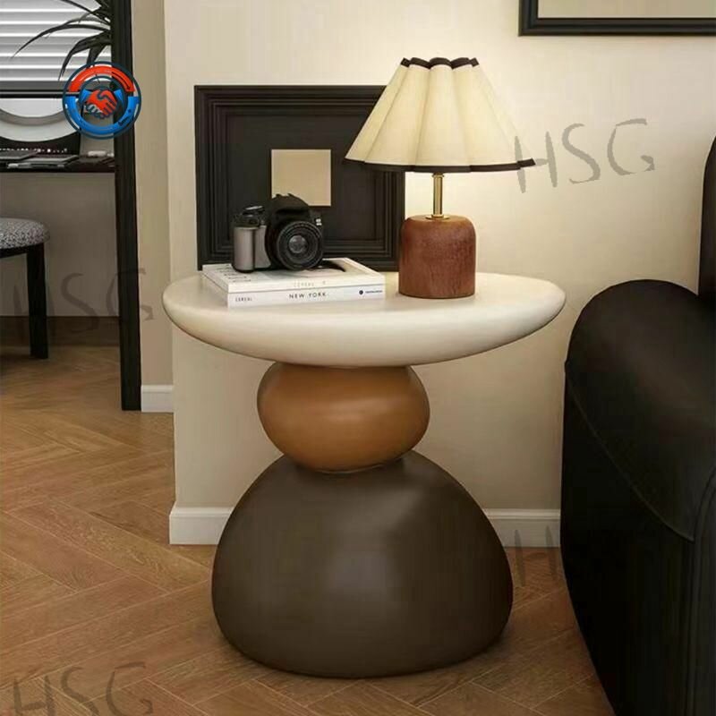 Французский креативный журнальный столик в минималистском стиле, компактный обеденный стол для гостиной и кухни, устойчивая конструкция для уюта и декора