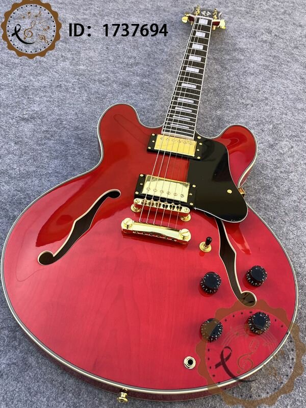 Джазовая полупустотельная электрогитара ES - 335, произведенная в Китае