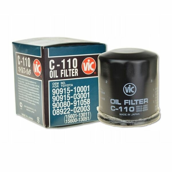 Масляный фильтр VIC C110 для Тойота Авенсис, Камри, Карина, Корола, Корона, Рав 4. VIC-C110