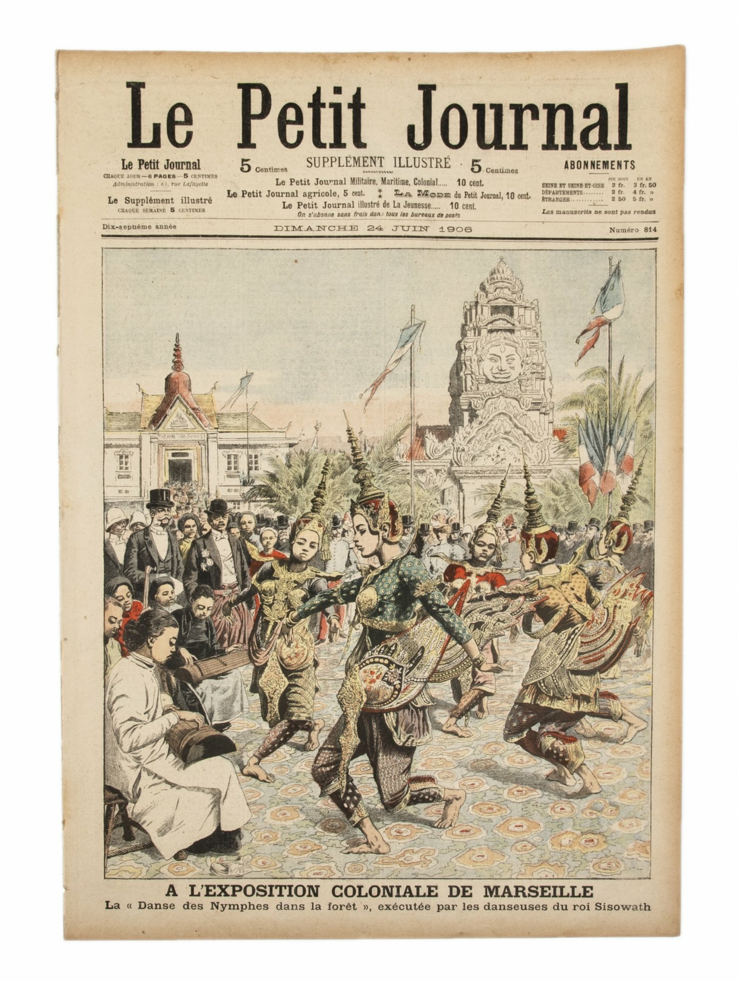 Газета "Le Petit Journal" выпуск № 814 от 24 июня 1906