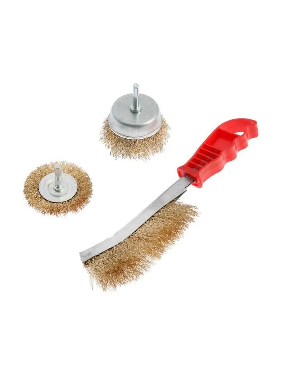 Комплект металлических щеток для дрели, универсальный