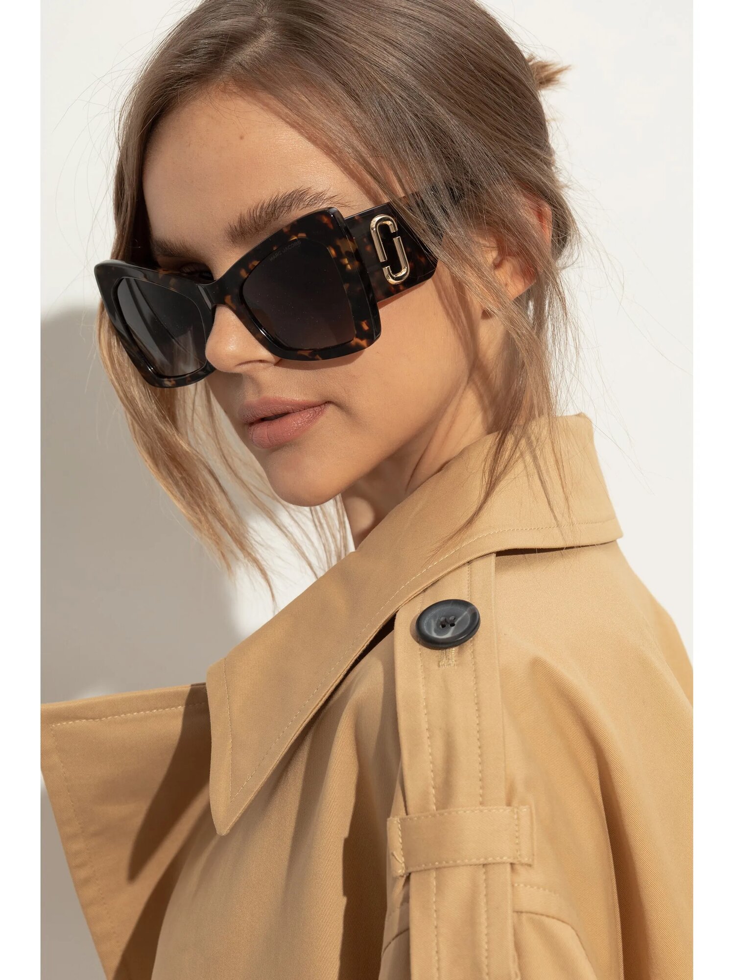 Солнцезащитные очки MARC JACOBS, коричневый — фото 1