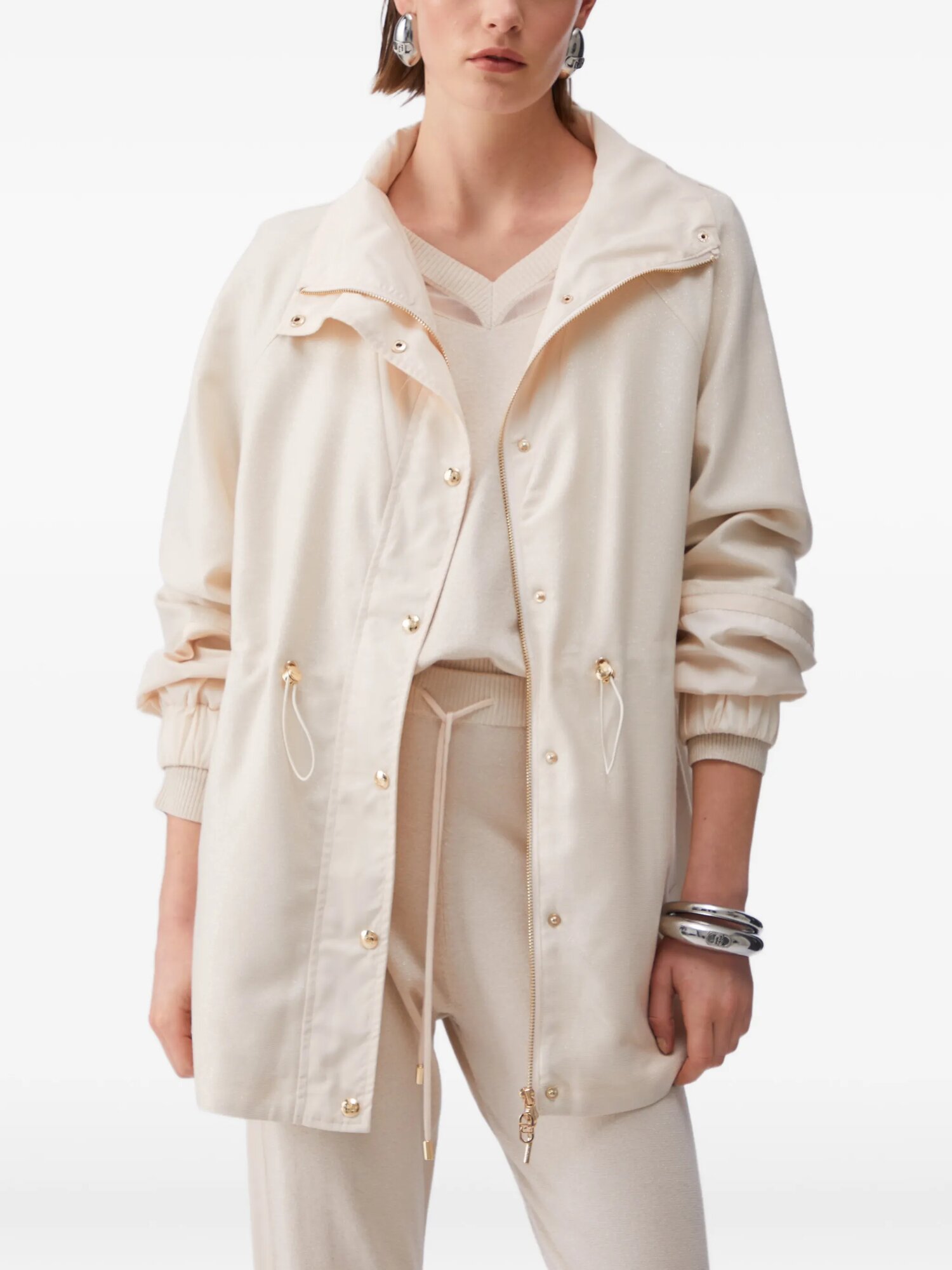Куртка LIU JO Drawstring-waist pocket jacket, размер 2XL, разноцветный — фото 1