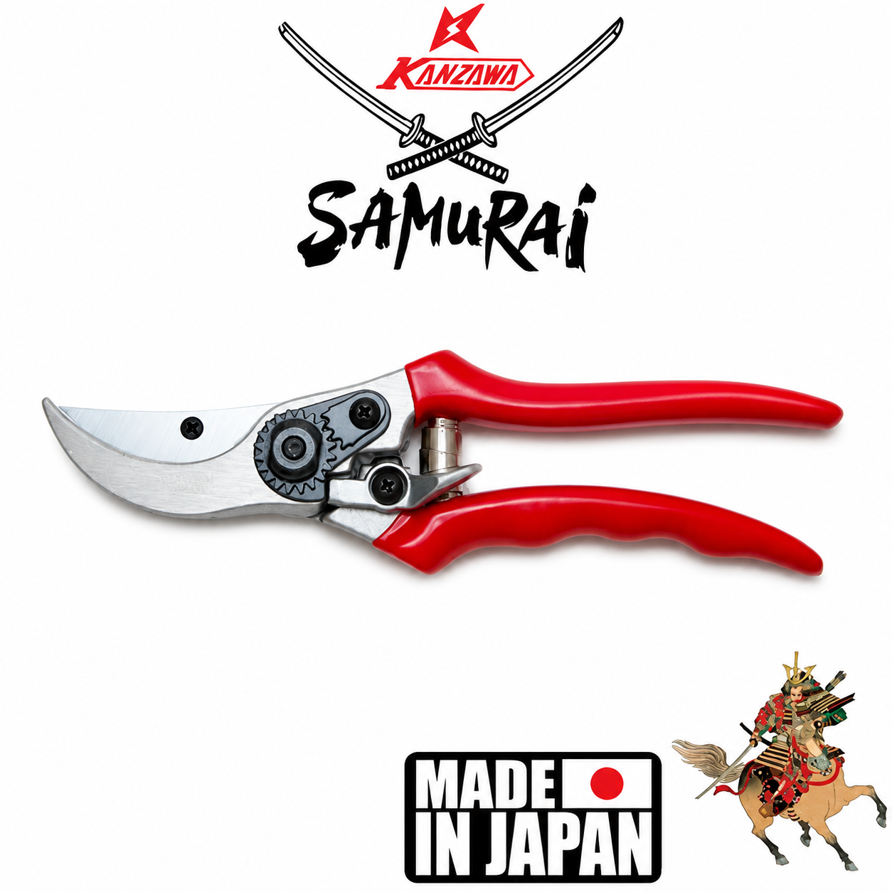 SAMURAI, Япония. Секатор садовый KS-4 с хромированными лезвиями