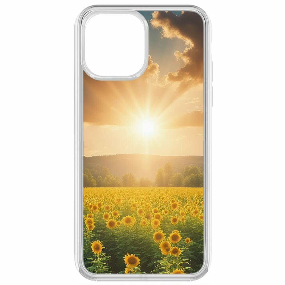 Чехол-накладка Krutoff Clear Case Солнечно для iPhone 13 Pro Max