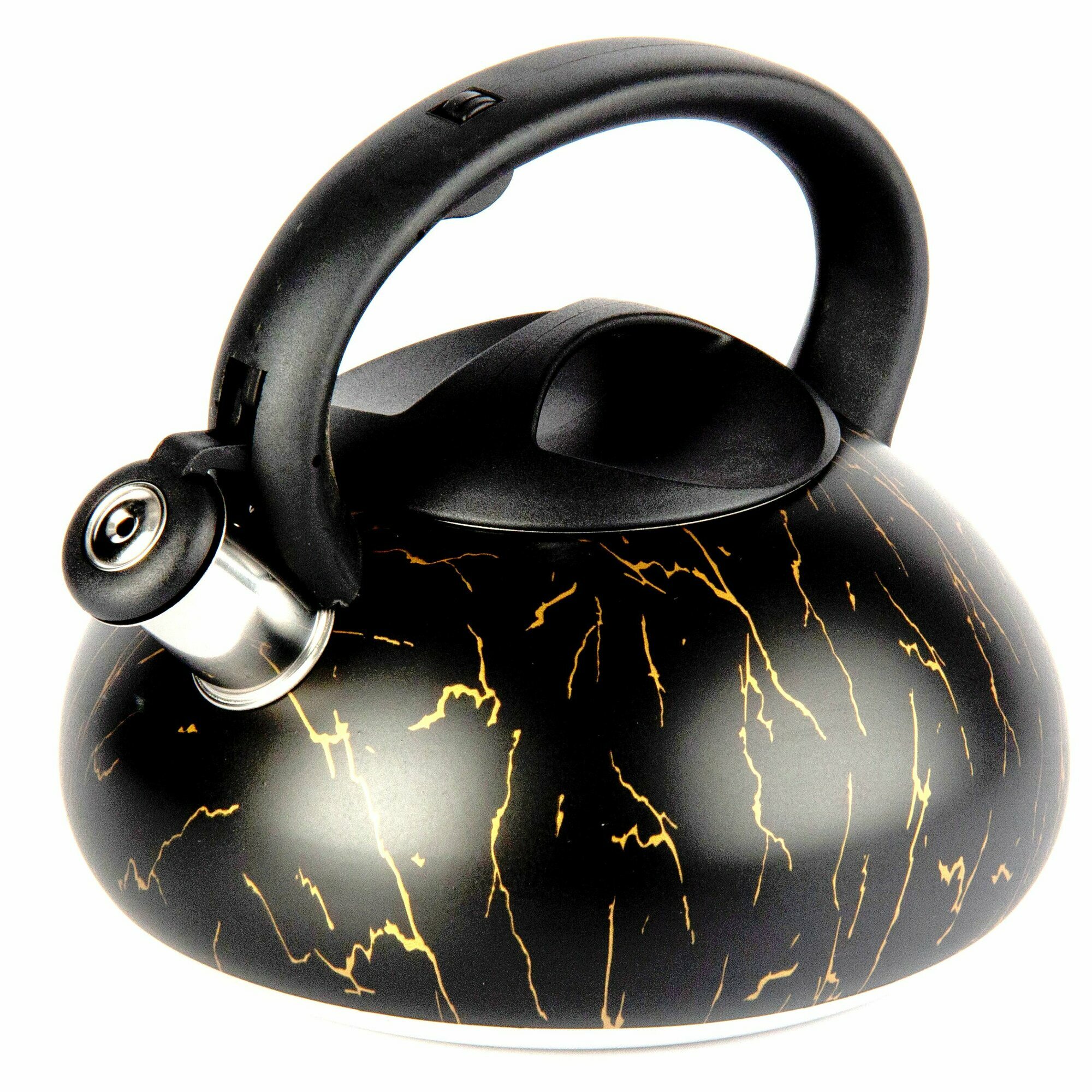 Чайник цельнометаллический 3 л со свистком Гранит, индукционный