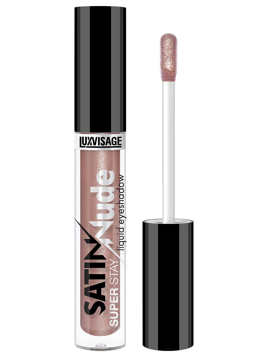 Тени для век LuxVisage жидкие Satin Nude Super Stay, тон 205 Taupe