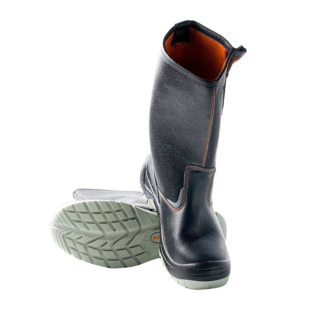 Сапоги кожаные с защитным подноском и стелькой размер 42 черные Мистраль SJ9133-S (104332)