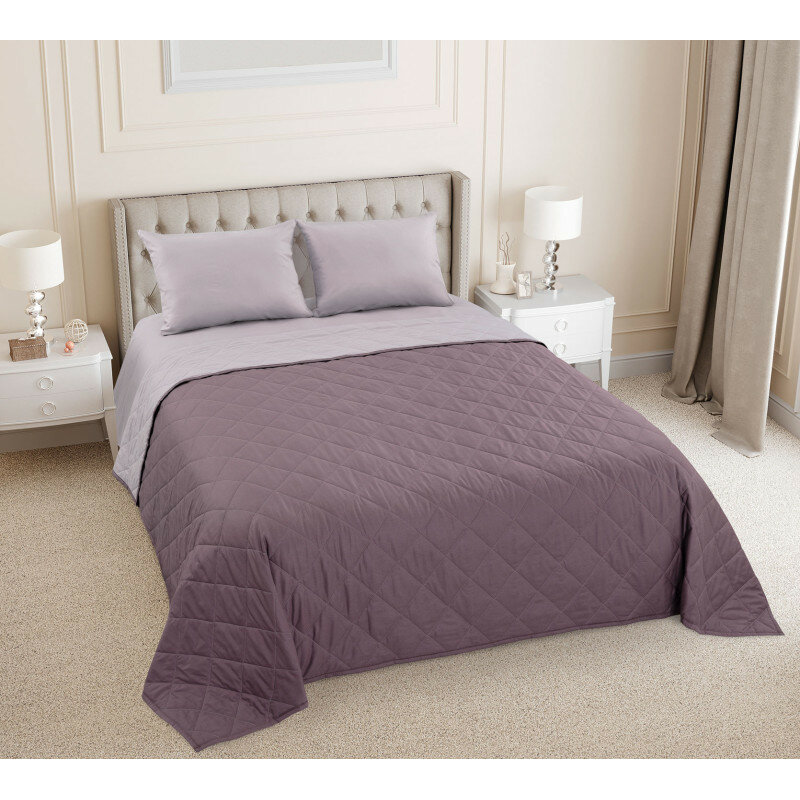 Стеганое покрывало 180х210 см перкаль Ягодная поляна