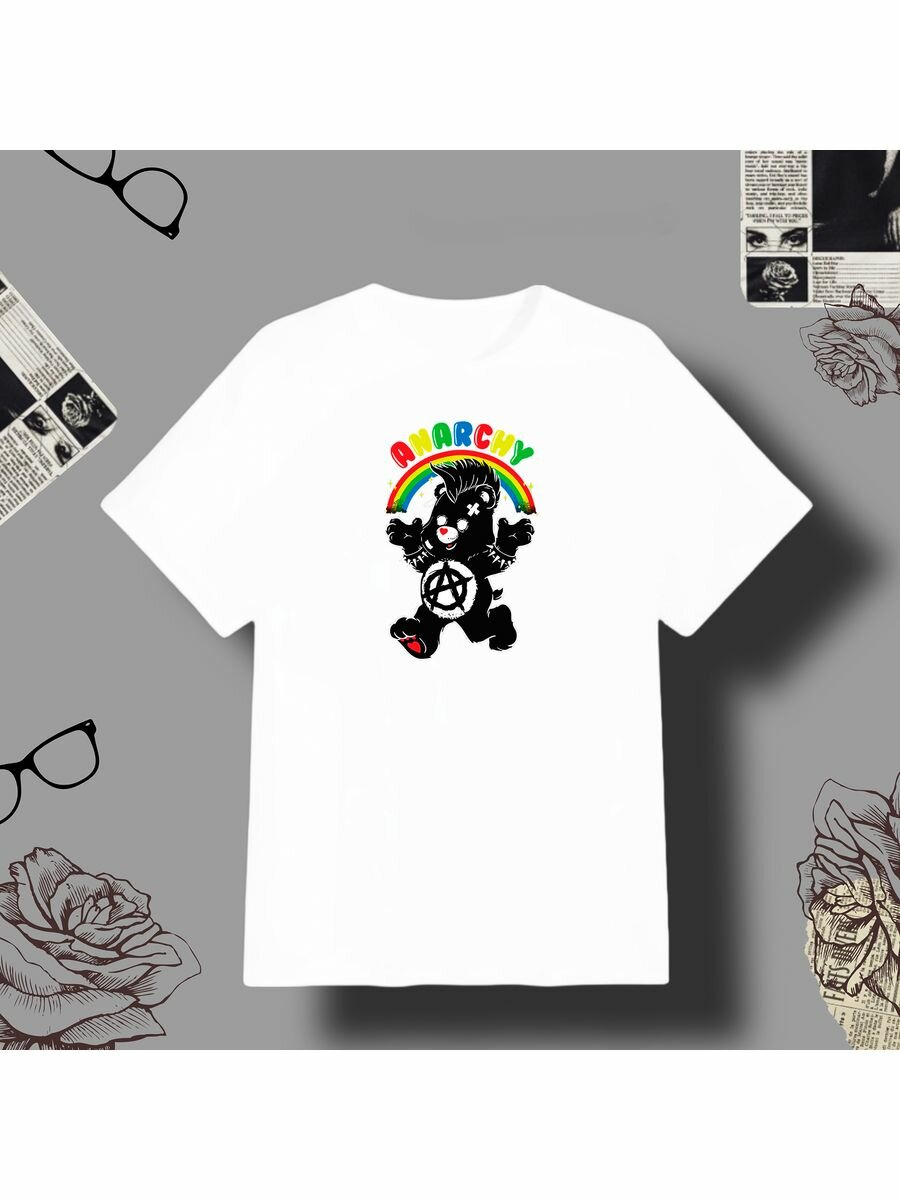 Футболка anarchy медведь