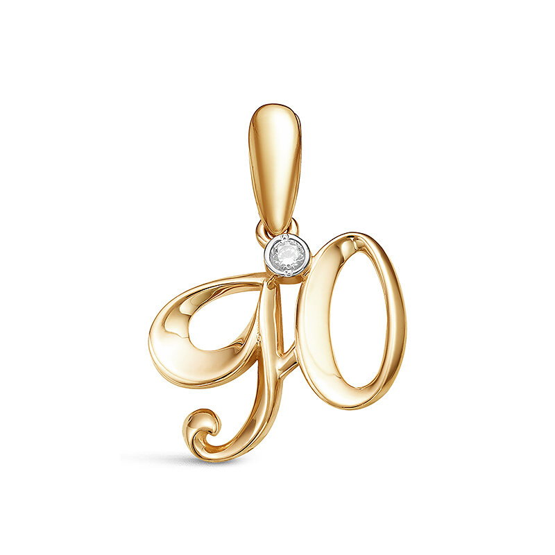 Подвеска, красное золото, 585 проба