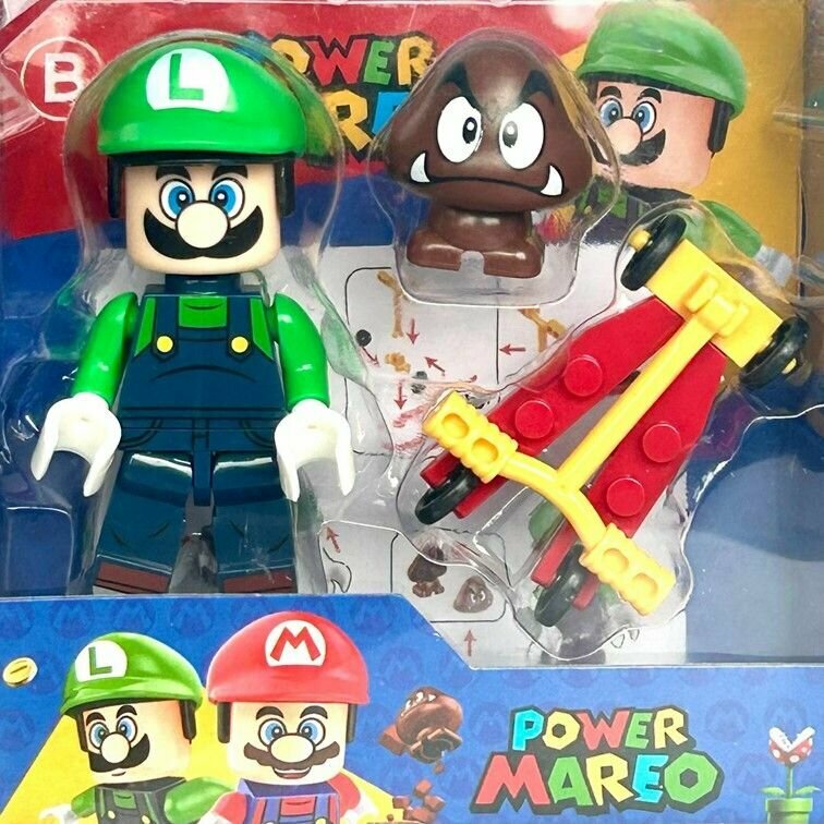 2B Конструктор minifigures Super Mario, фигурка Супер Марио 8 см.