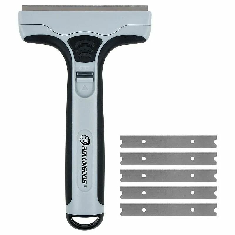 Скребок с 5 сменными лезвиями Rollingdog 4"(100мм), Rollingdog серия Professional, арт. 50375