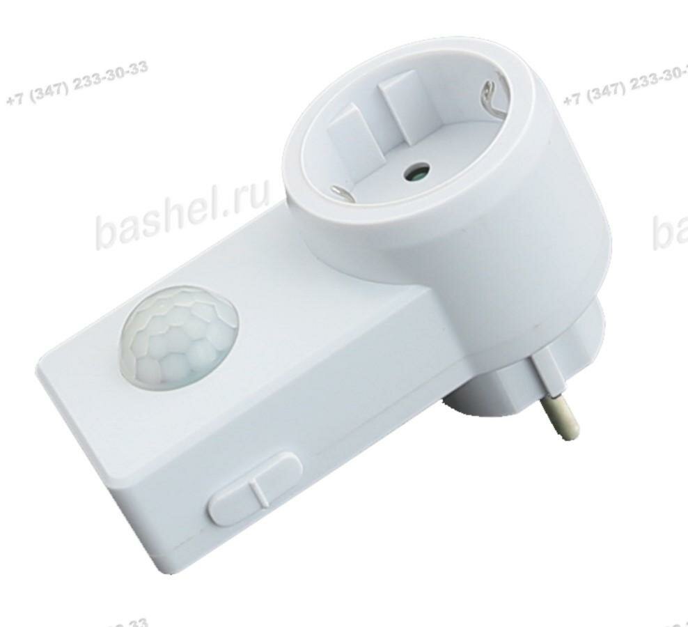 Датчик движения ИК розетка ЭРА MD 022 ДДР-01 1200W, 2-9 м, 120 гр, IP20