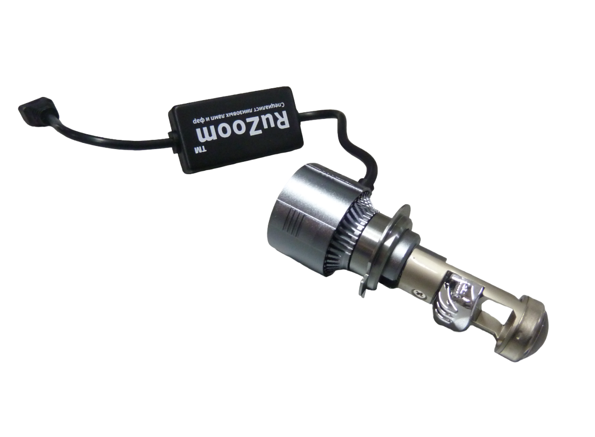 Светодиодная лампа H7 mini LED RTD RuZoom с линзой A80 (SPECIAL чипы) 40W 5500K 4000LM (12V) - 2 шт.