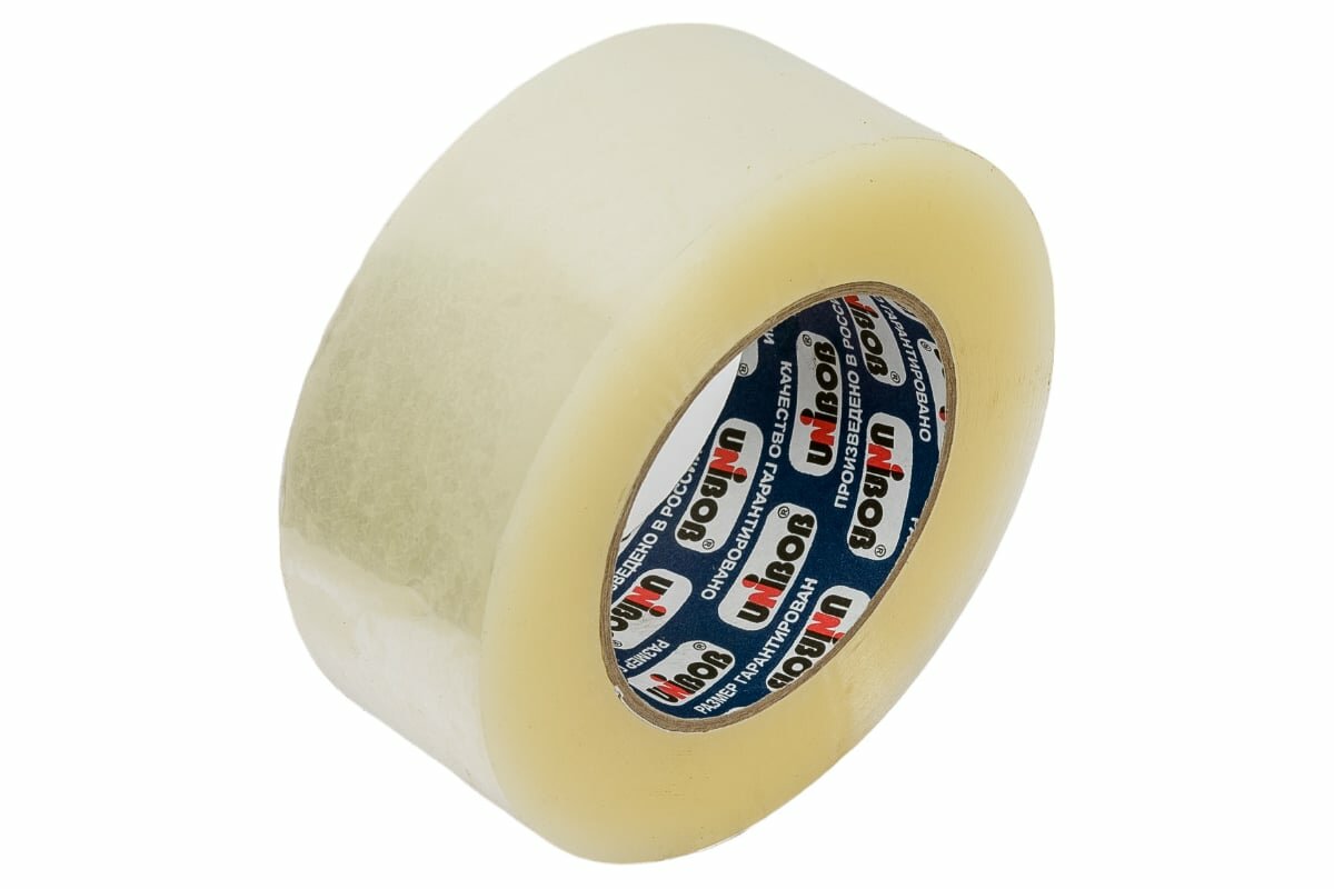 UNIBOB 400 прозрачная упаковочная клеящая лента 48 мм x 198 м, 40 мкм для упаковки посылок