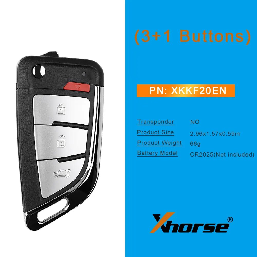 Универсальный проводной дистанционный ключ серии Xhorse XK XKB520EN XKB508EN XKB510EN, 3-кнопочный автомобильный ключ VVDI2 для VVDI Key Tool Key Cloner
