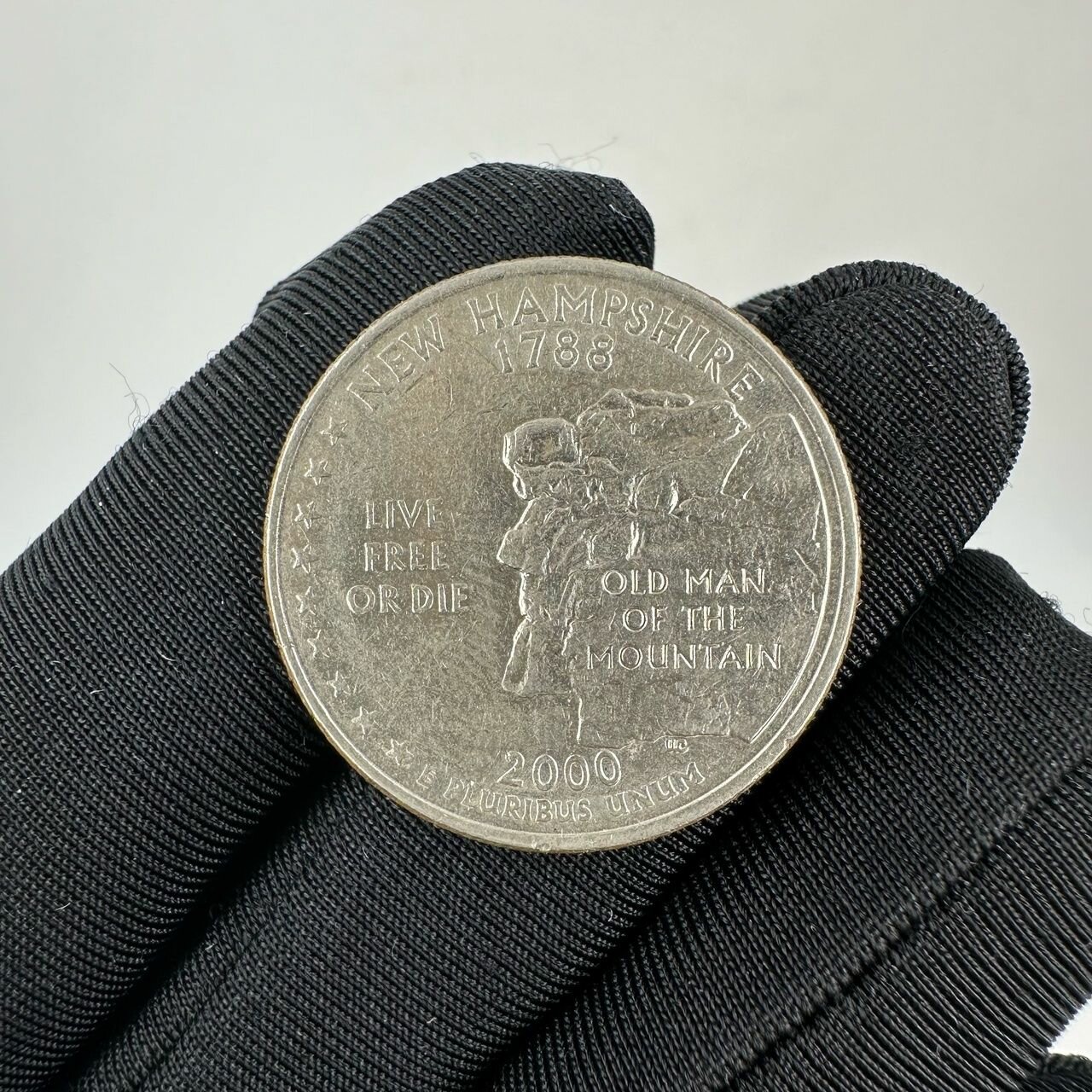 Монета 25 центов 2000 год Штат Нью-Гэмпшир (New Hampshire) Двор D