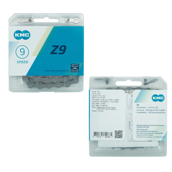 Цепь KMC Z9 RB, 9 ск, 114 зв