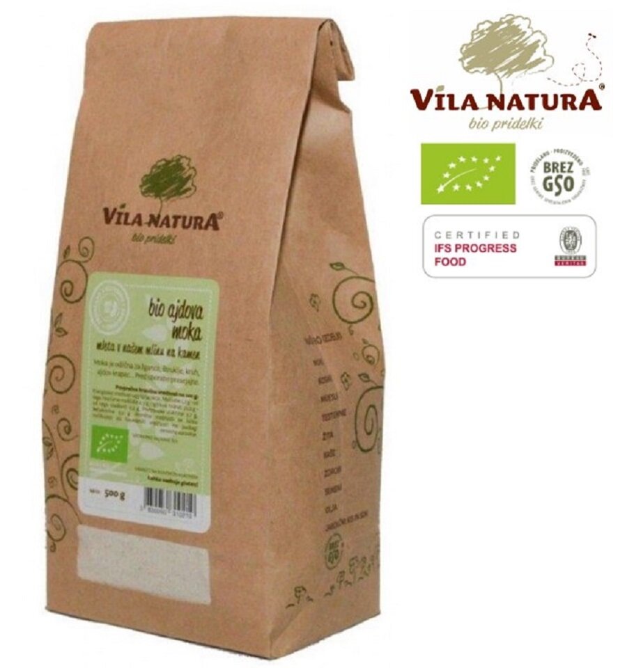 Мука гречневая жерновая био Vila Natura Словения 500г