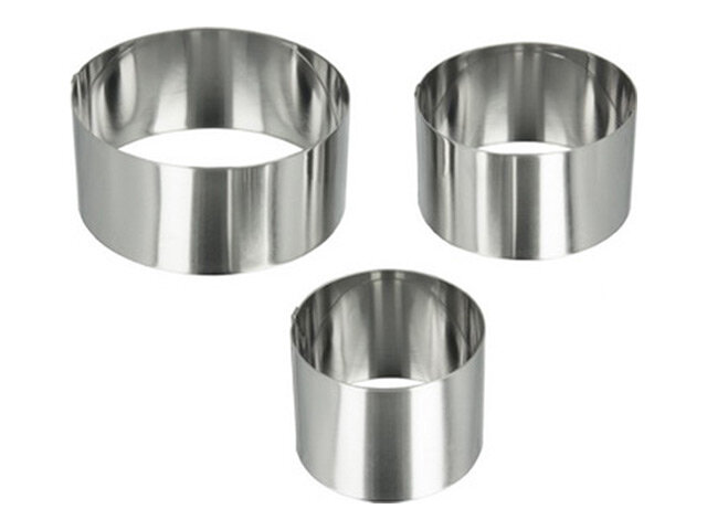 Набор колец кулинарных METALTEX 3шт круглые 6/8/10см нерж. сталь