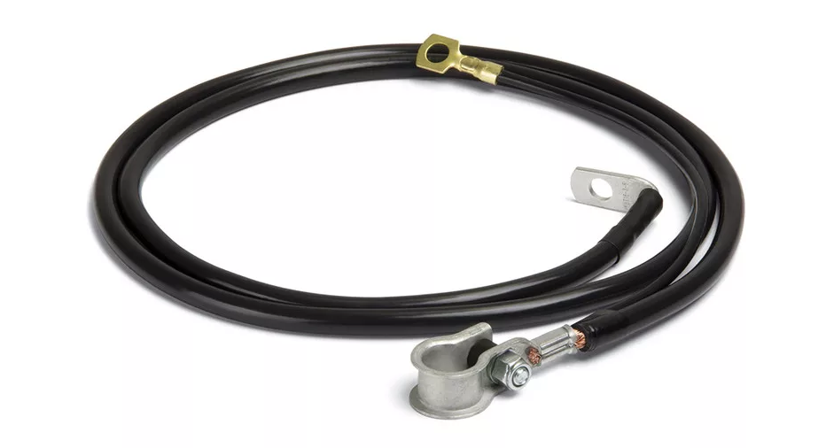 Провод с клеммой АКБ (- ) для ВАЗ 21214 черный длинный з-д для ВАЗ