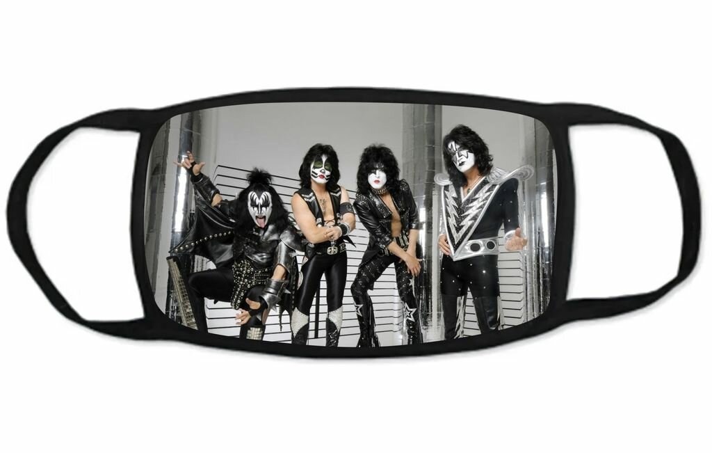 Маска защитная тканевая на лицо Kiss, Кисс №2, Детская - 18 на 10 см