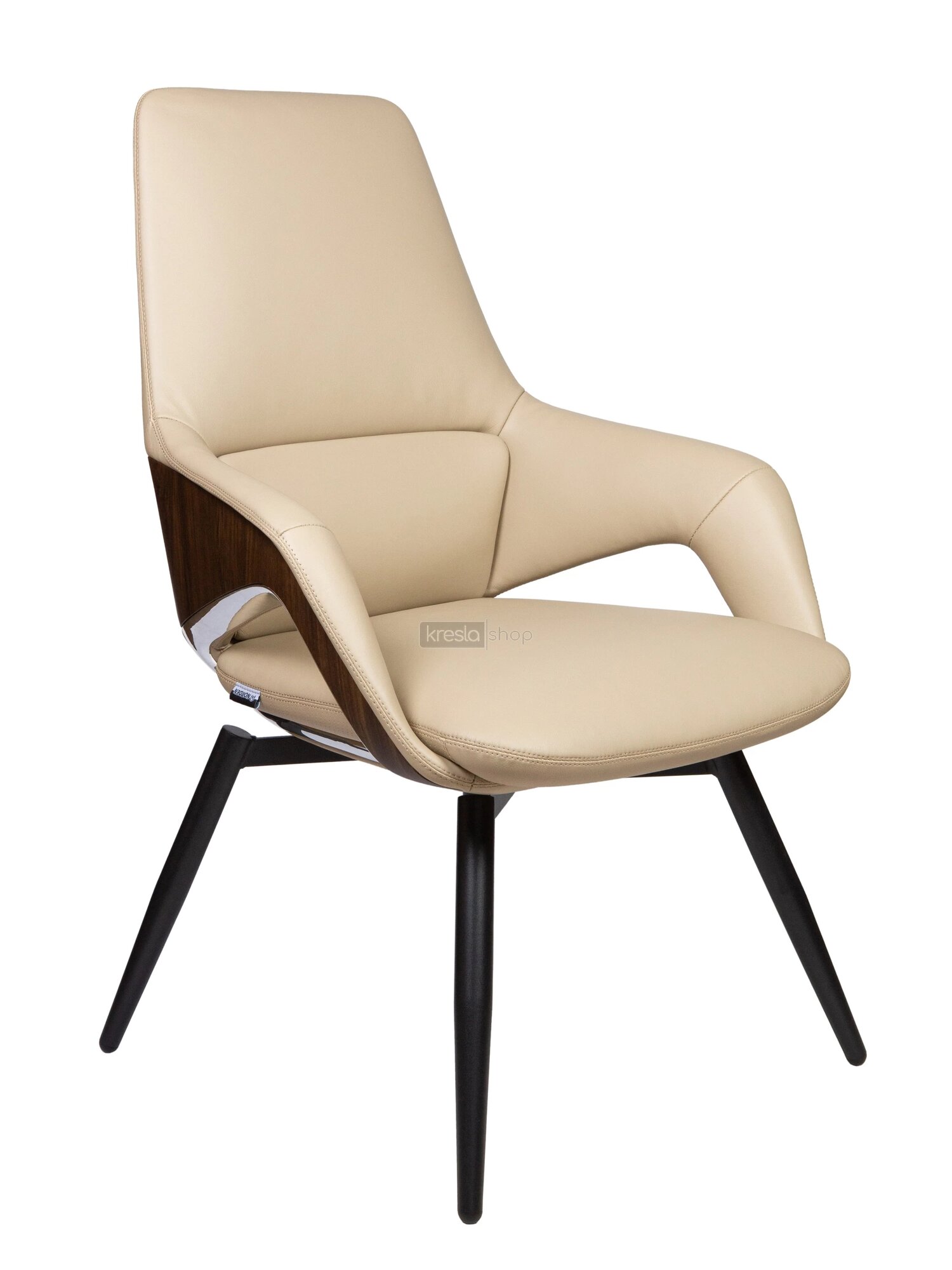 Конференц-кресло Norden Шопен FK 0005-C beige leather бежевая кожа