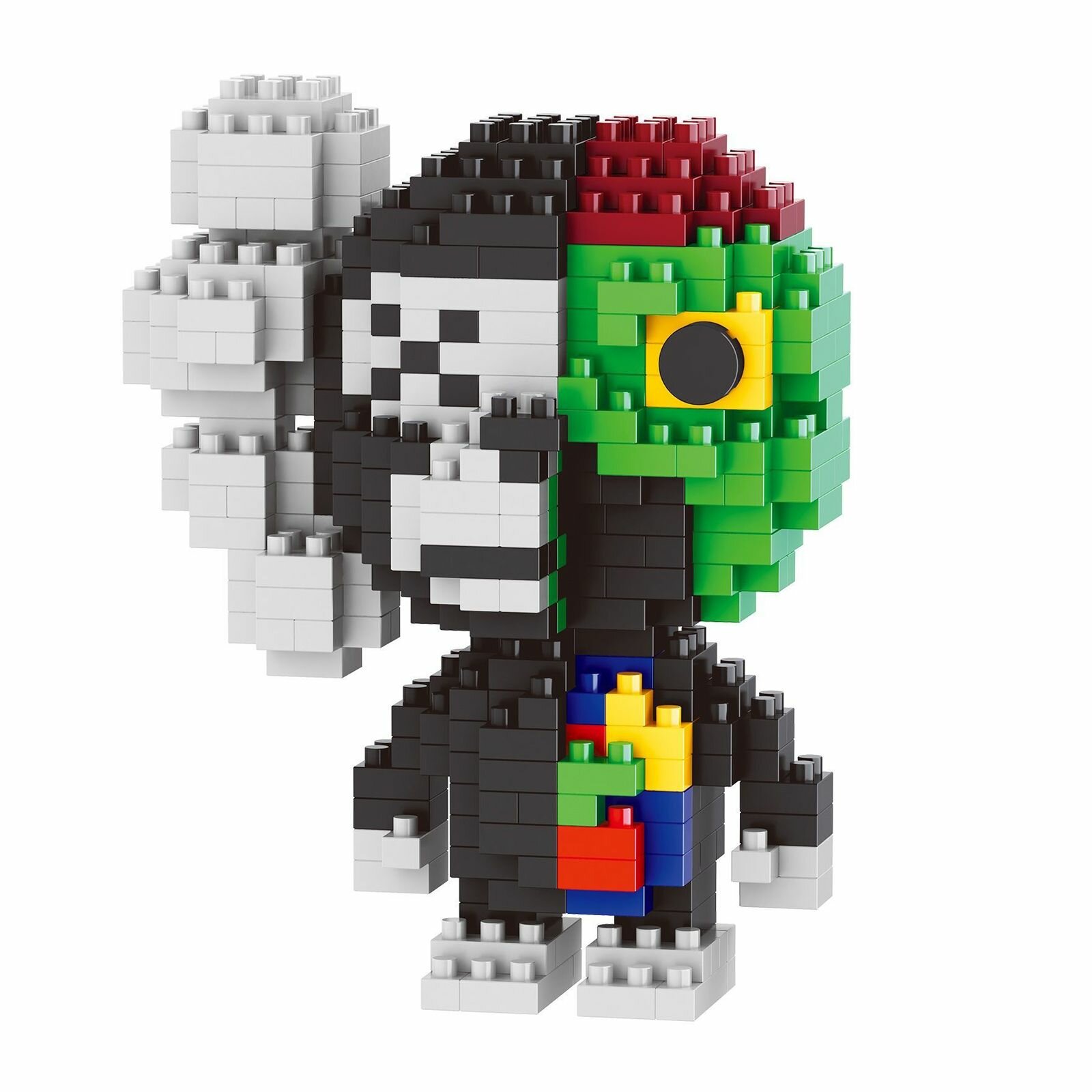 3D Конструктор KAWS x Milo / Коллекционная фигурка из мини-блоков / 415 деталей