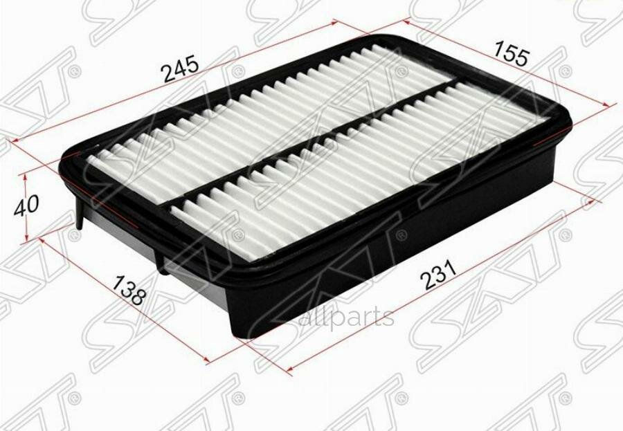 SAT ST-17801-16020 Фильтр воздушный Daewoo Nexia 94-08 / Toyota Corolla 87-92